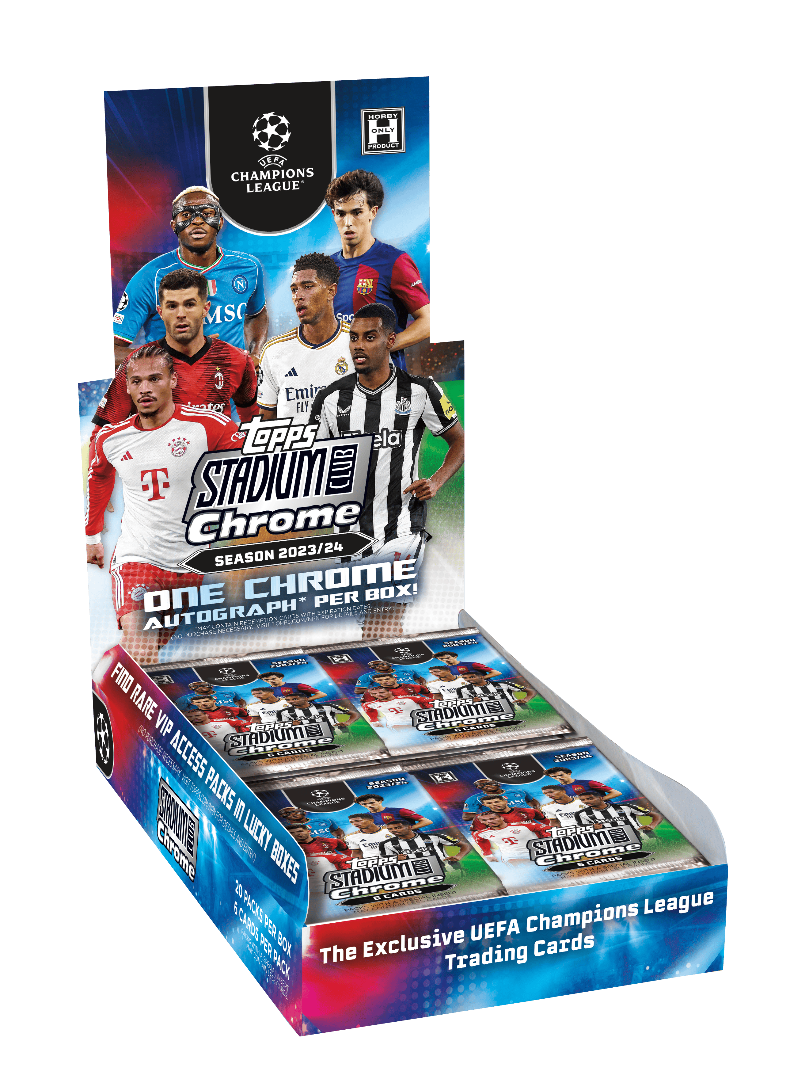 2024 Topps Stadium Club Chrome® UEFA Champions League - Hobby Box