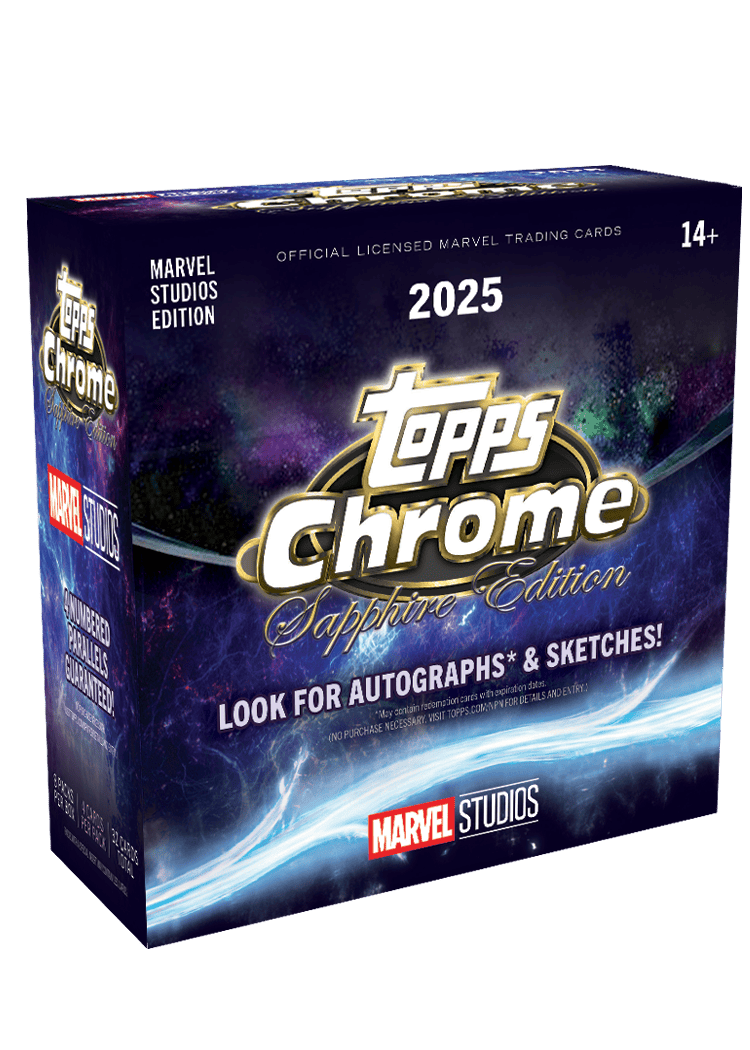 2025 Topps Marvel Studios Chrome® Sapphire - Hobby Box