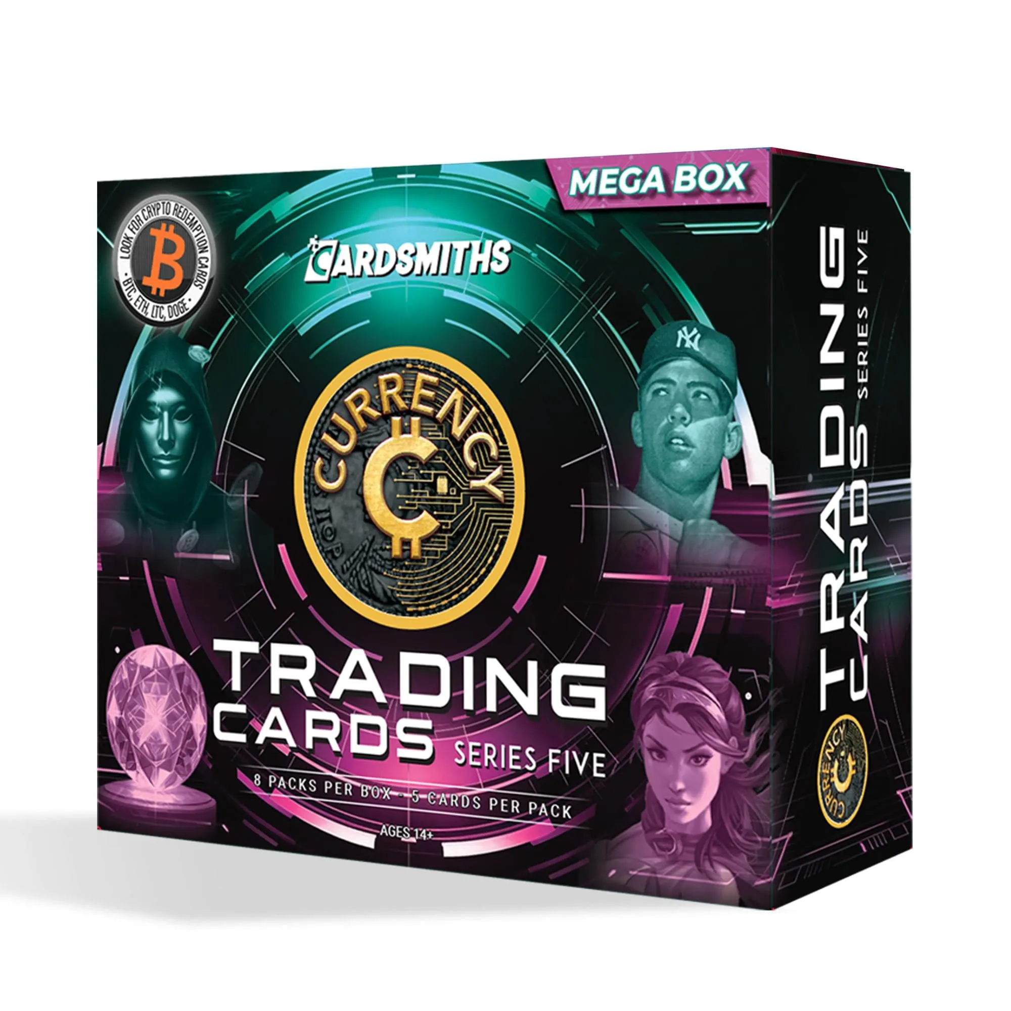Currency Series 5 Trading Cards Mega Box - Find the Bitcoin! (Inner ...