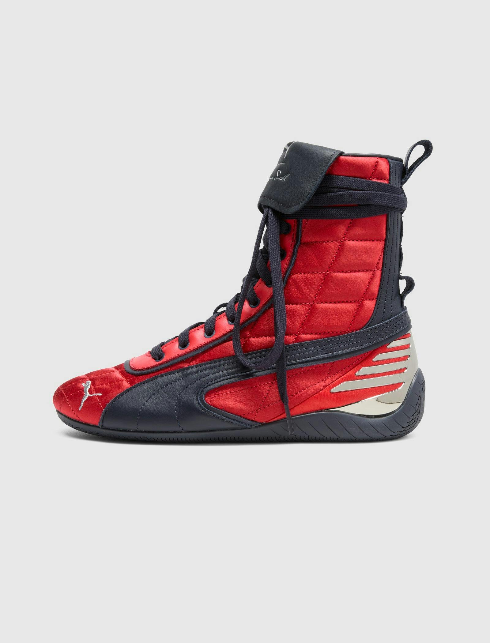 PUMA X LAQUAN SMITH SPEEDCAT MID "RED/BLACK"